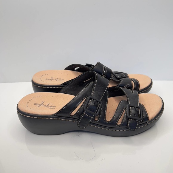 Clarks | Shoes | Clarks Collection Slide Womens Sandals Shoes | Poshmark